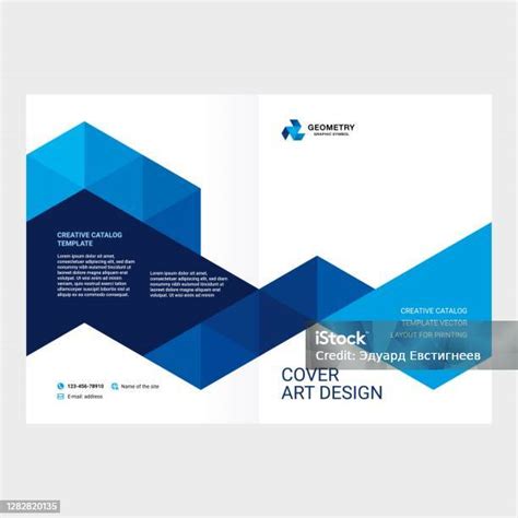 카탈로그 커버 소책자 전단지 삼각형의 창조적 인 구성 빨간색 배경 벡터의 디자인 0명에 대한 스톡 벡터 아트 및 기타 이미지 0명 개념 공란 Istock