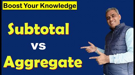 Subtotal Vs Aggregate Function Subtotal Vs Aggregate Formula Excel