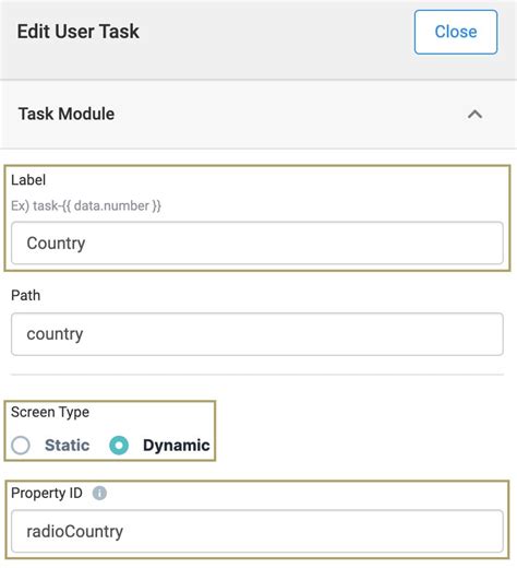 How To Use And Configure Dynamic Modules In A Workflow