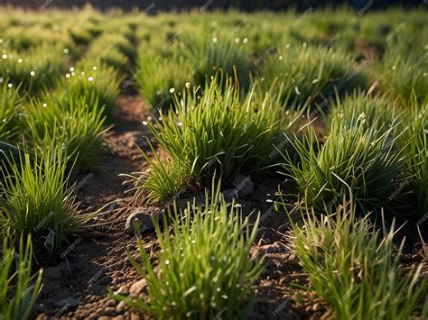 Growth Of Buffalo Grass A Native Prairie Grass Known For Its Drought Resistance And Less