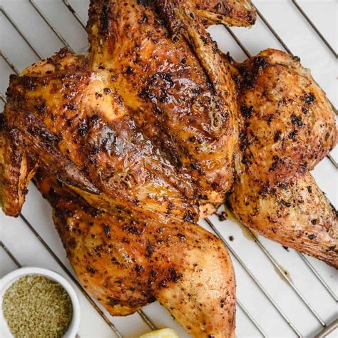 Spatchcocked Chicken Brined And Roasted Real Greek Recipes