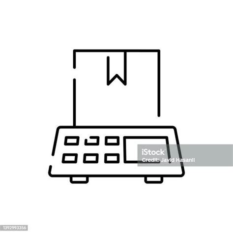 현대 배달 라인 아이콘 물류 네트워크 글로벌 산업과의 운송 화물 운송 상자 무게 척도 건축물에 대한 스톡 벡터 아트 및 기타