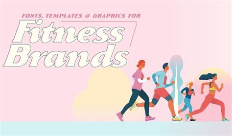 Fresh Fonts Templates And Graphics For Fitness Brands Fitness Brand