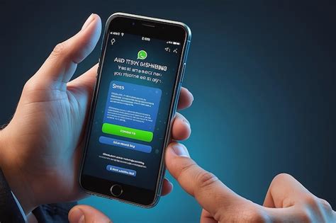 Premium Photo Fake Text Message Sms Scam Or Phishing Concept Man Hands Using Smart Phone