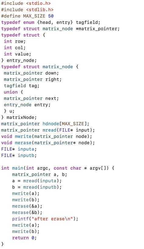 Solved Im Trying To Read A Sparse Matrix From Txt File And