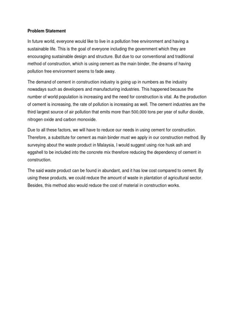 Problem Statement Fyp Pdf