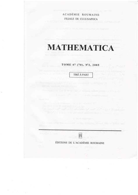 Pdf An Application Of Certain Integral Operator