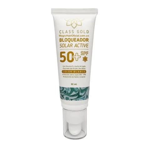 Bloqueador Solar 50 Spf Color Blanco Class Gold Cosmeticosdiy