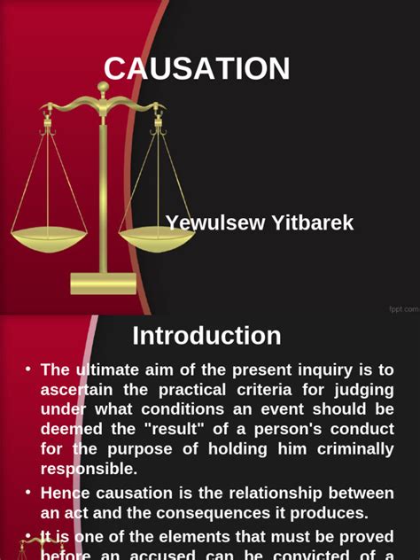 1 Causation Pdf Causation Law Proximate Cause