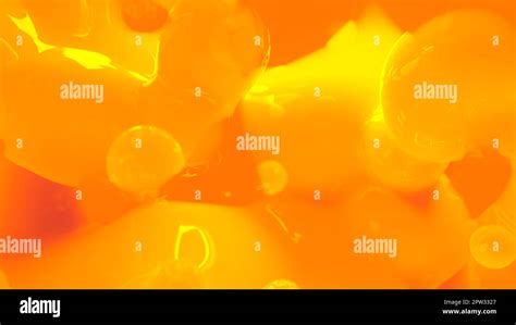 Orange Honey Color Reflecting Smooth Mild Elements Background Abstract 3d Illustration Stock