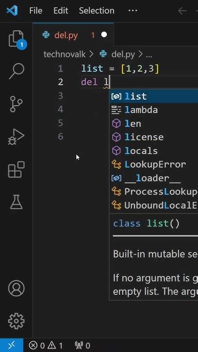 Remove Item In A List Using Indexes In Python Del 🐍 Shorts Python Pythonprogramming