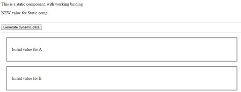 Typescript Angular 6 With Ngcomponentoutlet And Data Binding Updating Stack Overflow
