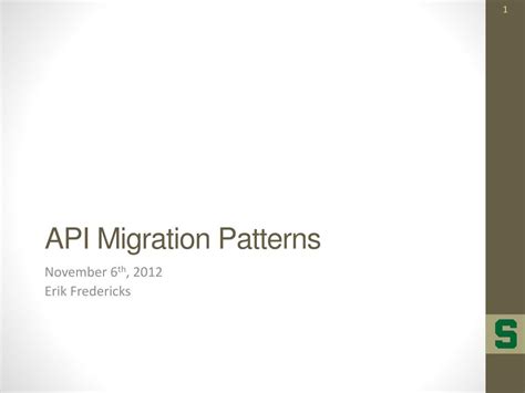 PPT API Migration Patterns PowerPoint Presentation Free Download ID