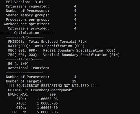 STELLOPT Crashed When BMIN And BMAX Are Targeted Issue PrincetonUniversity STELLOPT