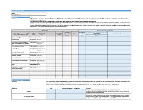 Training Log Template Excel