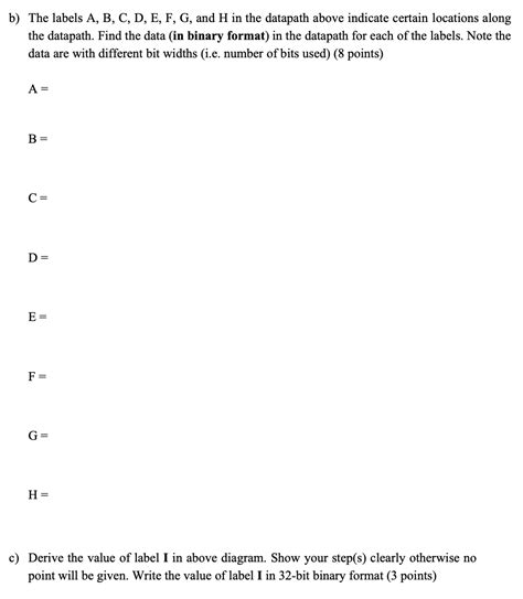 Solved Question 3 Single Cycle Datapath 15 Points The Chegg Com