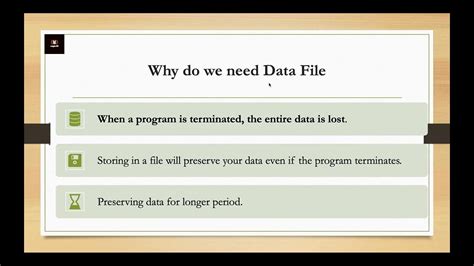 Introduction To File Handling Lecture 1 Neb Bachelor Youtube