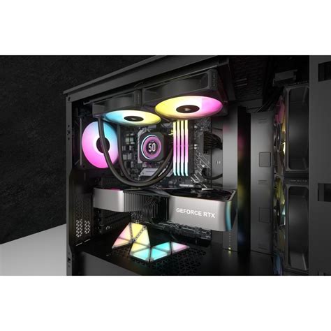 Corsair Icue H100i Elite Lcd Xt Ekranas Juodas Intel Amd Cpu