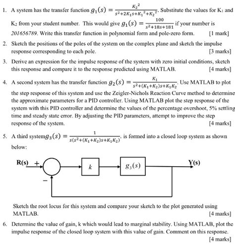 Solved Transfer Function Questions K14 K22