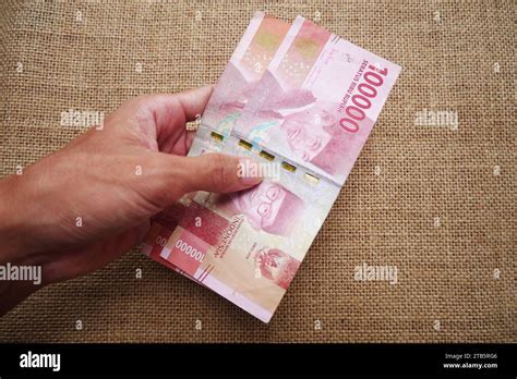 Indonesian Rupiah Currency Rp 100 000 One Hundred Thousand Rupiah