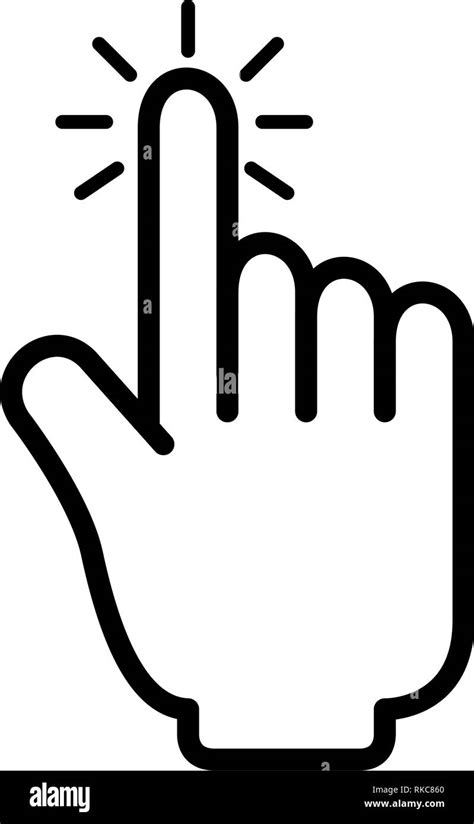 Hand Mouse Cursor Icon Vector Illustration Design Stock Vector Image And Art Alamy