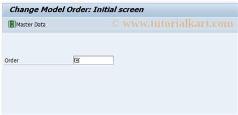 KOM2 SAP Tcode Change CO Model Order