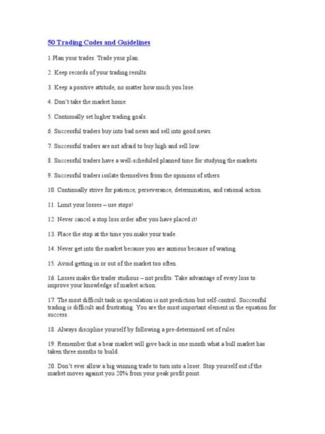 50 Trading Codes And Guidelines Pdf Stocks Investor 50 Trading Codes And Guidelines Pdf Stocks Investor