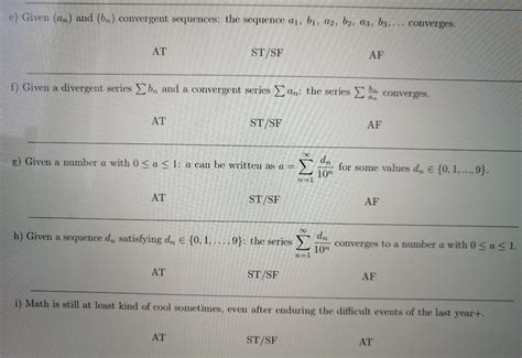 solved e given an and bn convergent sequences the
