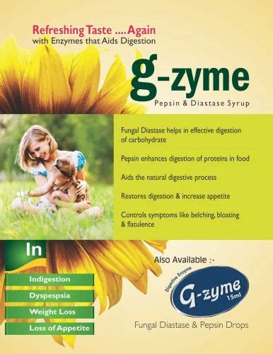 Fungal Disatge With Pepsin G Zyme Syp For Digestive Disorder Non Prescription Treatment