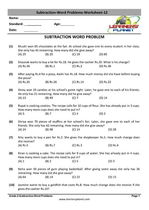 Free Math Word Problem Worksheet Generator Download Free Math Word