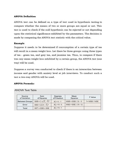 Anova Pdf Analysis Of Variance Statistical Hypothesis Testing