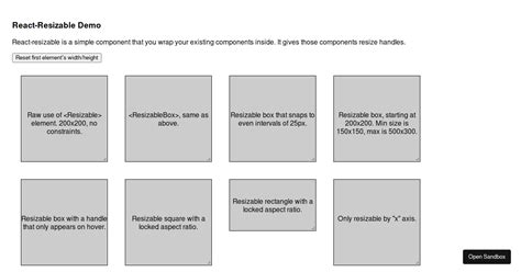 React Drag Resize Examples Codesandbox React Drag Resize Examples Codesandbox
