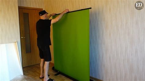 Фон хромакей GreenBean Chromakey Screen 1518G складной – распаковка с ...