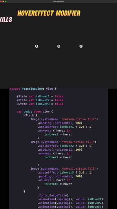 Swiftui Onhover Modifier For Ipad And Mac Nicholas Gordon Posted On
