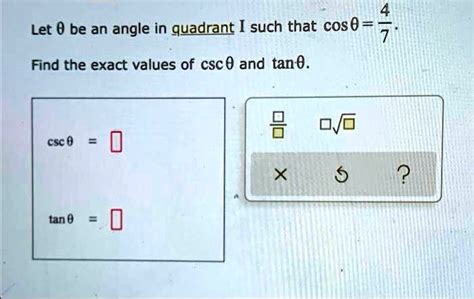 solved let be an angle in quadrant i such that cos find the exact