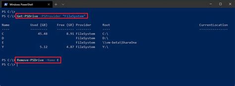 How To Map Network Drive Using Powershell On Windows 10 Pureinfotech