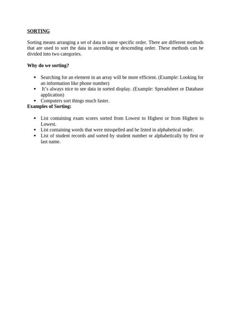 Sorting Selection And Bubble Pdf Computer Programming Theoretical Computer Science