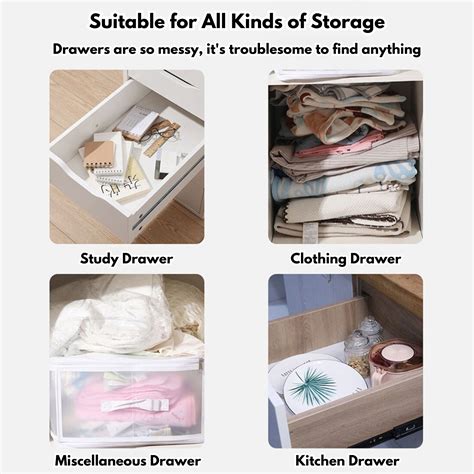 Transparent Divider Drawer Underwear Socks Storage Box Partition Plates Panel Organizer