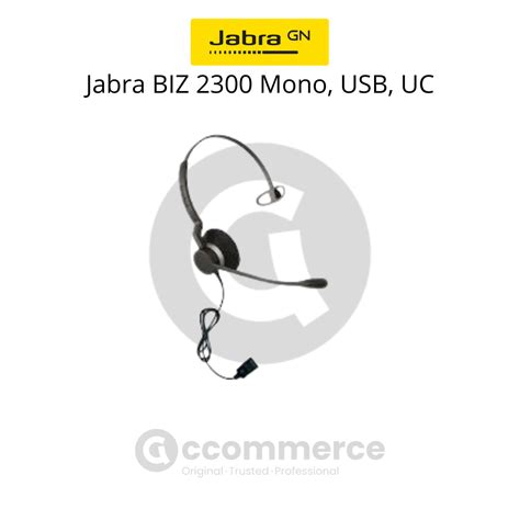 Jabra BIZ Mono USB UC Ultimate Comfort Accommerce