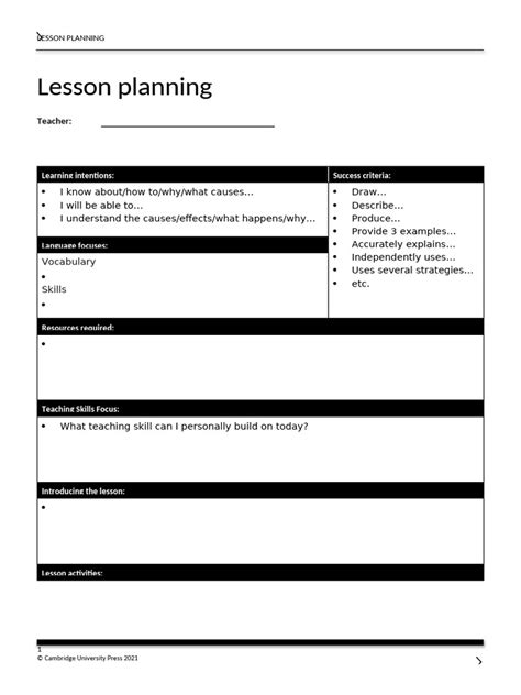 Igcsecompsci2edtrlessonplantemplate Pdf