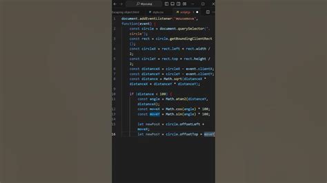 How To Make Escaping Object In Html Css And Javascript Codeit Shorts Youtube