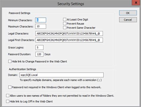 Configuring User Account Security