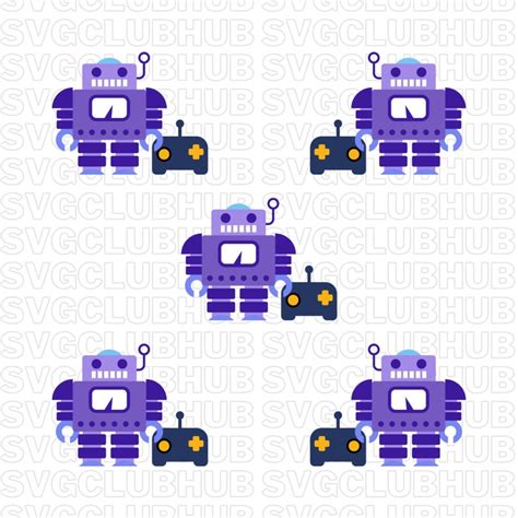Robot SVG Robot Toy SVG Robot Clipart Robot Vector File Robot Cut Files Robot Cricut Etsy