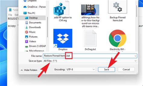 How To Backup And Restore Pinned Items On Taskbar In Windows