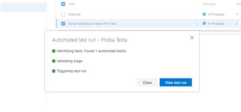 Azure Devops Can T Link Automated Tests For Azure Devops Outcome Always Shows In Progress