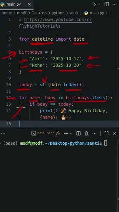 🤯 Automate Birthday Wishes With Just 5 Lines Of Python 🎂 Python