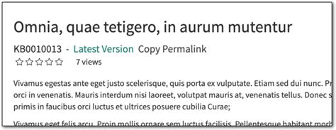 adding copy permalink to the top of your knowledge base article view