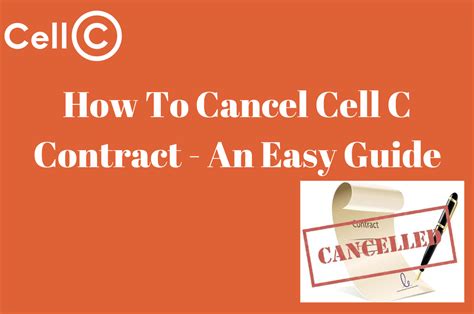 How To Cancel Cell C Contract