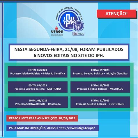 Nesta Segunda Feira 2108 Foram Publicados 6 Novos Editais No Site Do Iph Iph