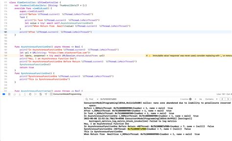 Multithreading Swift Concurrency Why Task Is Not Executed On Other Background Thread Stack